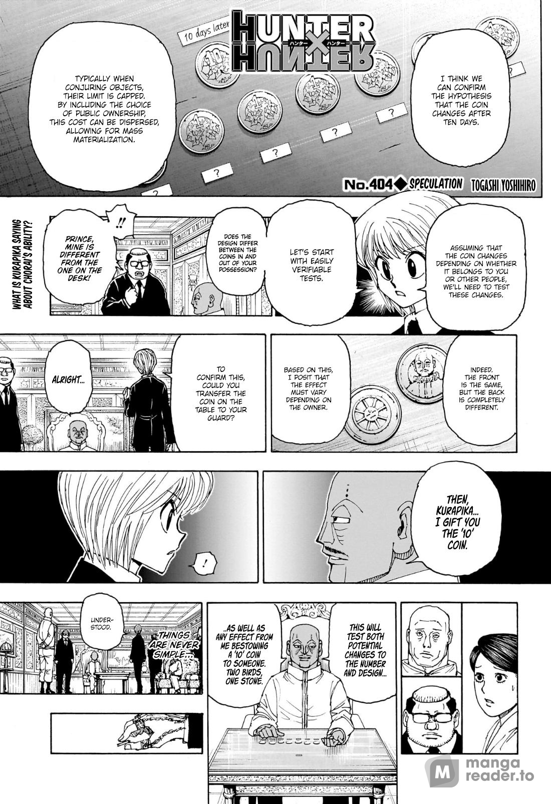 Hunter X Hunter Chapter 404