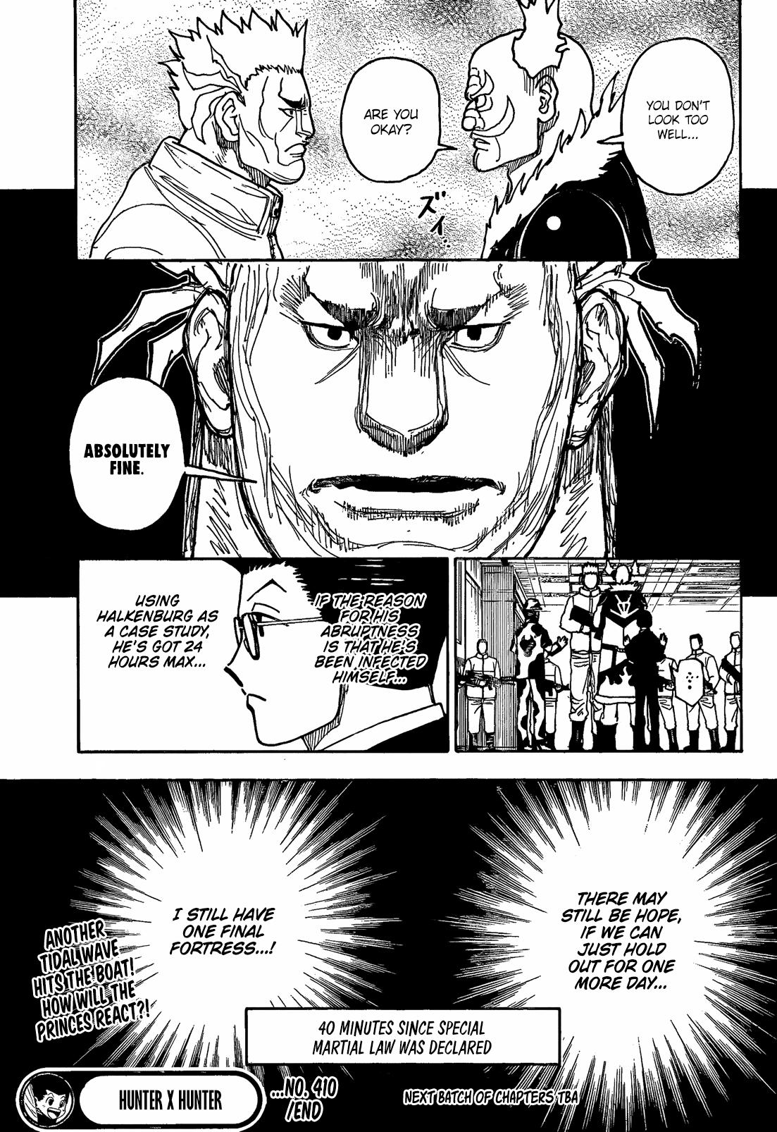 Hunter X Hunter Chapter 410